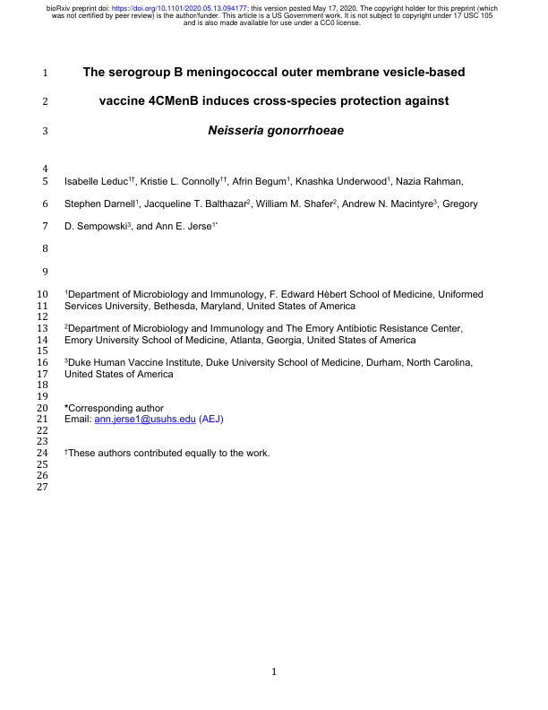 The serogroup B meningococcal outer membrane vesicle-based vaccine ...