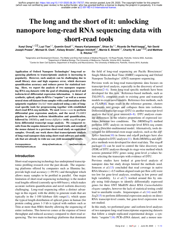 The long and the short of it: unlocking nanopore long-read RNA ...