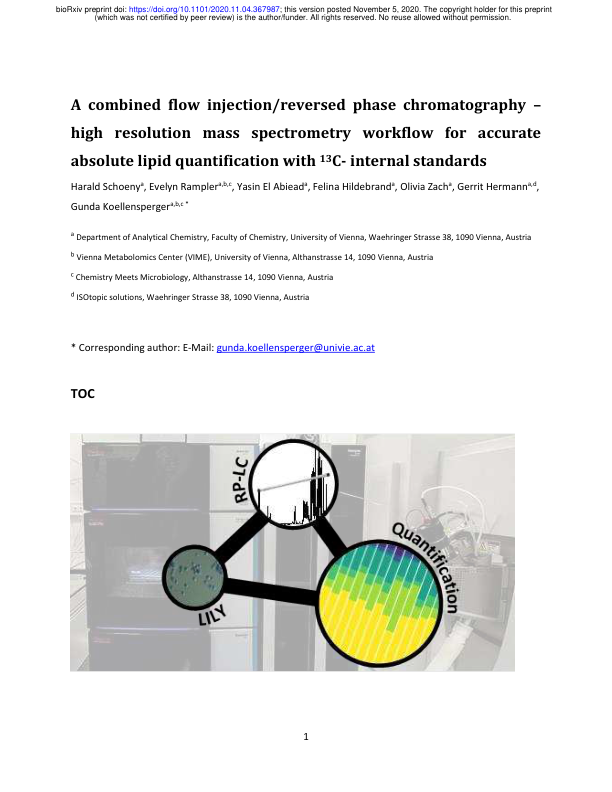 A combined flow injection/reversed phase chromatography – high ...