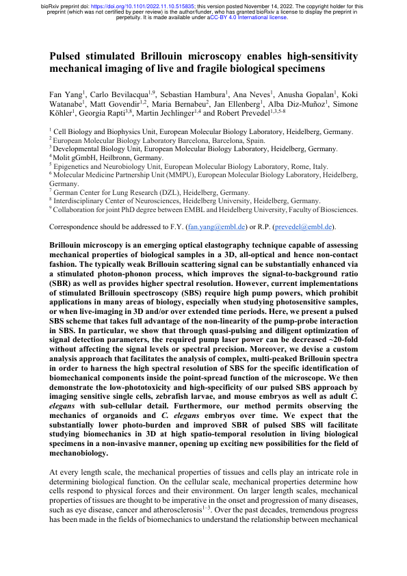 Pulsed stimulated Brillouin microscopy enables high-sensitivity ...